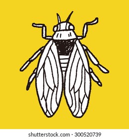 Hand Drawn Firefly Vector Doodle Stock Vector (Royalty Free) 342995567
