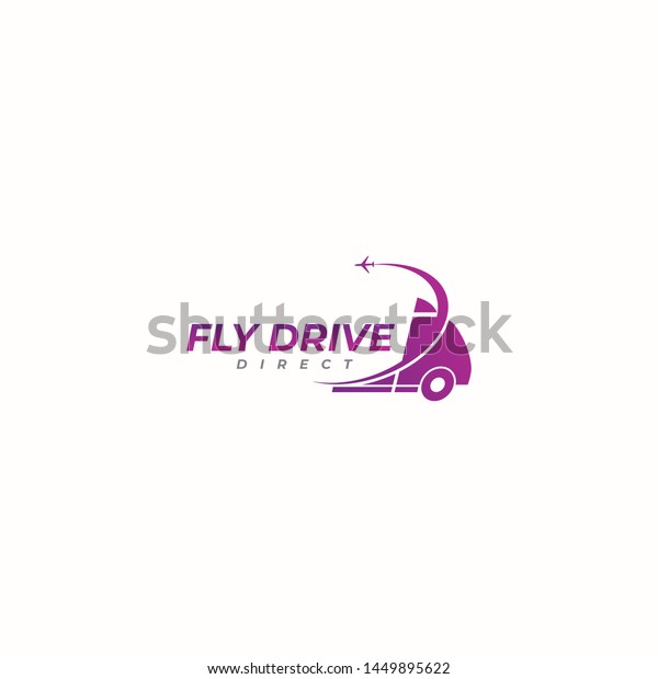 Fly Drive Car Logo Design Template Stock Vector (Royalty Free ...