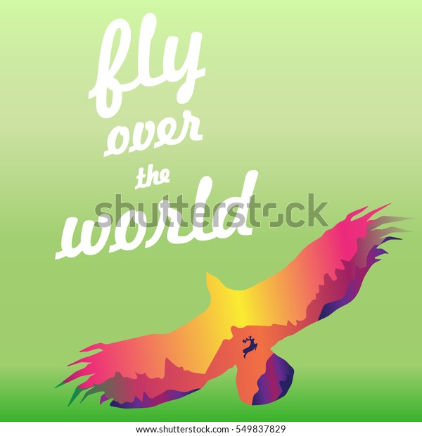 Fly Over World This Illustration Carries Stock Vector (Royalty Free ...