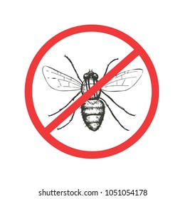 No Flies Sign Isolated On White Stock Vector (Royalty Free) 1876635565