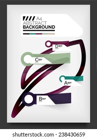 Flyer Brochure Design Template Stickers Infographics: ภาพประกอบสต็อก ...
