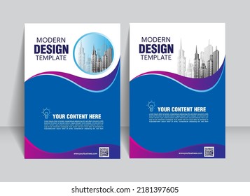 Flyer Design Brochure Leaflet Cover Design: เวกเตอร์สต็อก (ปลอดค่า ...