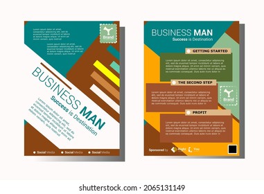 Flyer Design Vector Flat Minimalist Simple Stock Vector (Royalty Free ...