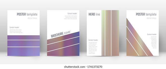 Flyer Layout Geometric Goodlooking Template Brochure Stock Vector ...