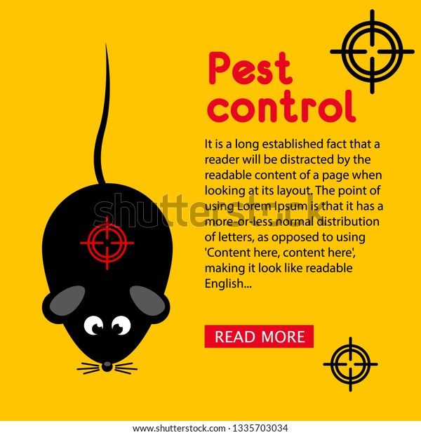 Flyer Pest Rodent Control Banner Your Stock Vector (Royalty Free ...