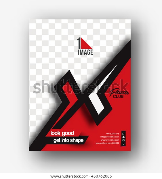Flyer Poster Magazine Design Layout Template: vetor stock (livre de ...