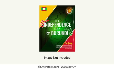 Flyer Template About Burundis Independence Day Stock Vector (Royalty ...