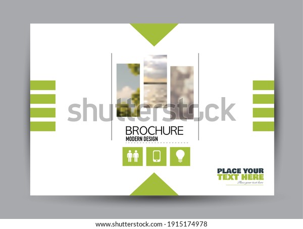 Flyer Template Brochure Design Horizontal A4 Stock Vector (Royalty Free ...