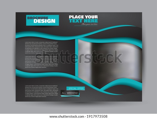 Flyer Template Brochure Design Horizontal A4 Stock Vector (Royalty Free ...