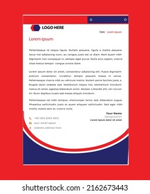 Flyer Vector Concept Contact Letterhead Stock Vector (Royalty Free ...