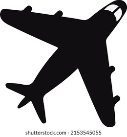 Flying Airplane Cut Out Vector Stock Vector (Royalty Free) 2153545055 ...
