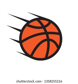 Flying Basketball Icon: vector de stock (libre de regalías) 1358255216 ...