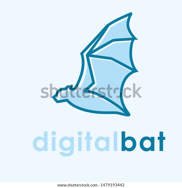 Flying Bat Logo Design Vector Stock Vector (Royalty Free) 1479193442 ...