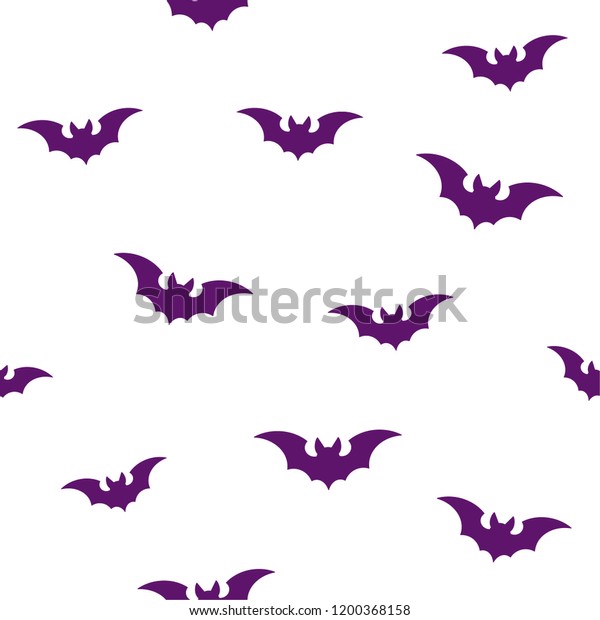 Flying Bats Purple On Transparent Background Stock Vector (Royalty Free ...