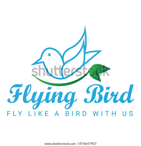 Flying Bird Logo Brid Vector Art Stock Vector (Royalty Free) 1976647907 ...