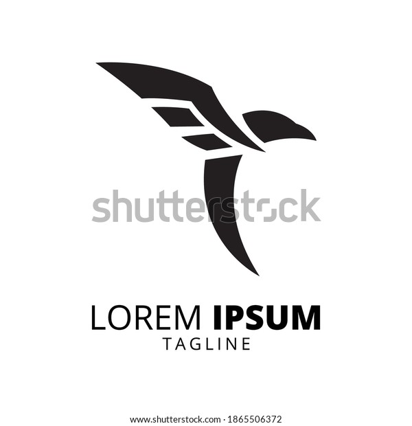 Flying Bird Logo Design Vector Template Stock Vector (Royalty Free ...