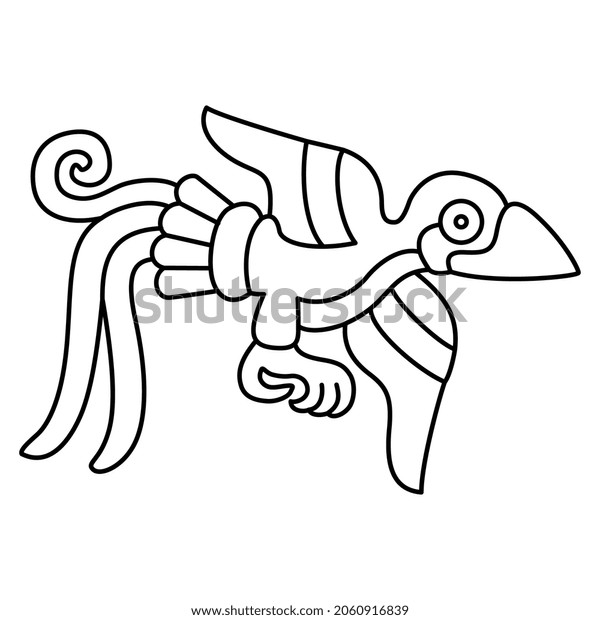 Flying Bird Native American Ethnic Animal Stock Vector (Royalty Free ...