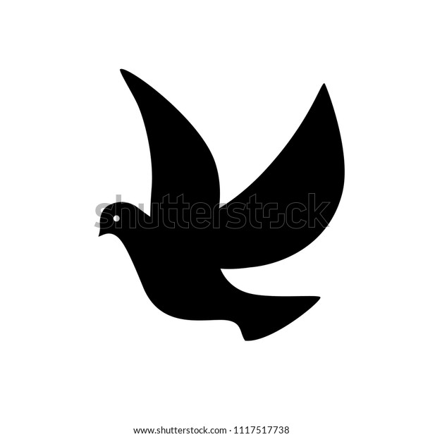 Flying Bird Sign Vector Illustration Stock Vector (Royalty Free ...