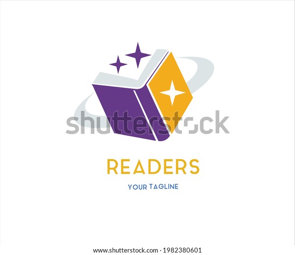 Flying Book Brand Logo Book Vector Stock Vector (Royalty Free ...
