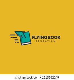 Flying Book Education Logo Stock Vector (Royalty Free) 1315862249 ...