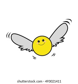 Flying Cartoon Character Stock Vector (Royalty Free) 493021411 ...