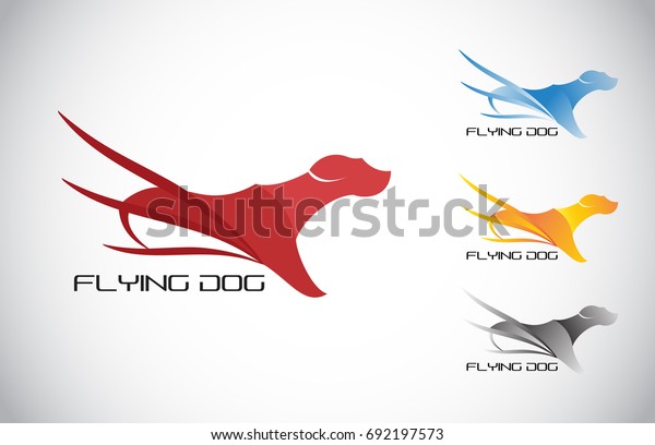 Flying Dog Logo Stock Vector (Royalty Free) 692197573 | Shutterstock
