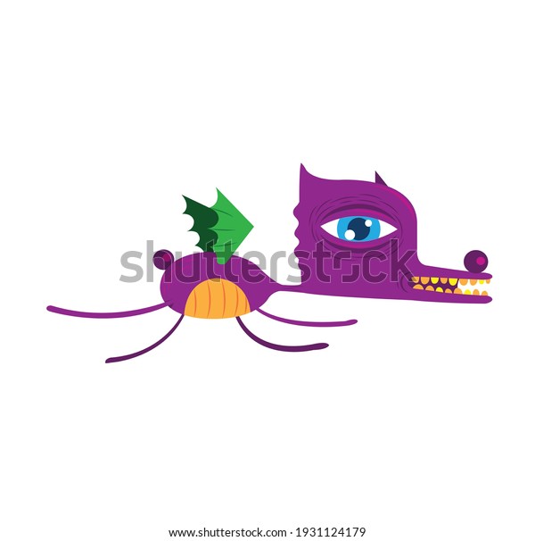 Flying Dog One Eye Stock Vector (Royalty Free) 1931124179 | Shutterstock