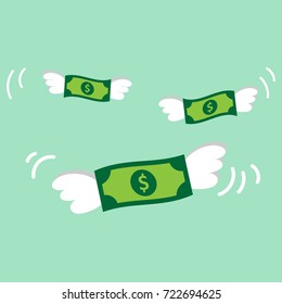 1,182 Money fly away Images, Stock Photos & Vectors | Shutterstock