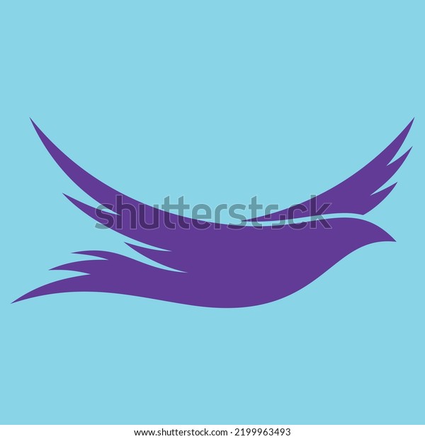 Flying Dove Symbol Peace Vector Logo Stock Vector (Royalty Free ...