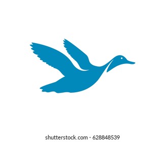 Flying Duck Logo Stock Vector (Royalty Free) 628848539 | Shutterstock