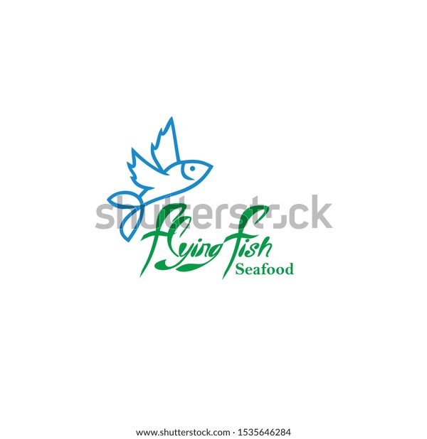 Flying Fish Logos Compatible Business Web Stock Vector (Royalty Free ...