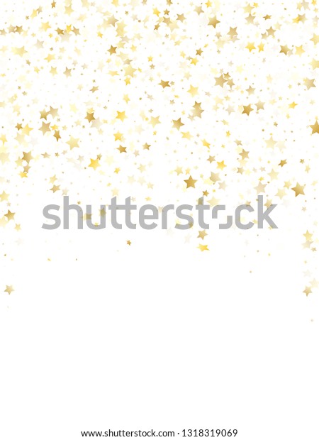 Flying Gold Star Sparkle Vector White Stock Vector (Royalty Free ...