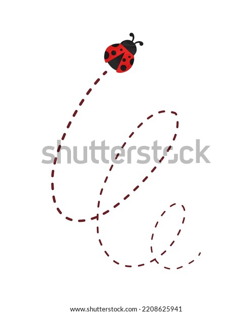 Flying Ladybug Trail Frame Clipart Vector: เวกเตอร์สต็อก (ปลอดค่า ...