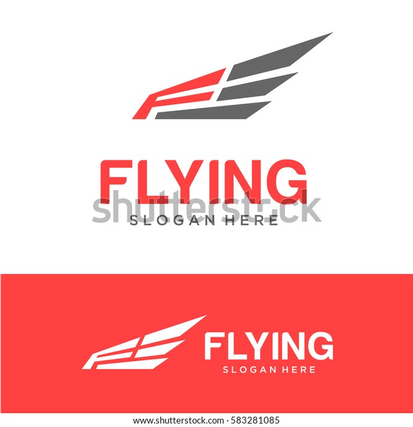Flying Logo Vector Letter F: เวกเตอร์สต็อก (ปลอดค่าลิขสิทธิ์) 583281085 ...