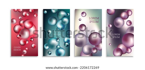 Flying Metal Balls Set 4 Cover Stock Vector (Royalty Free) 2206172269 ...