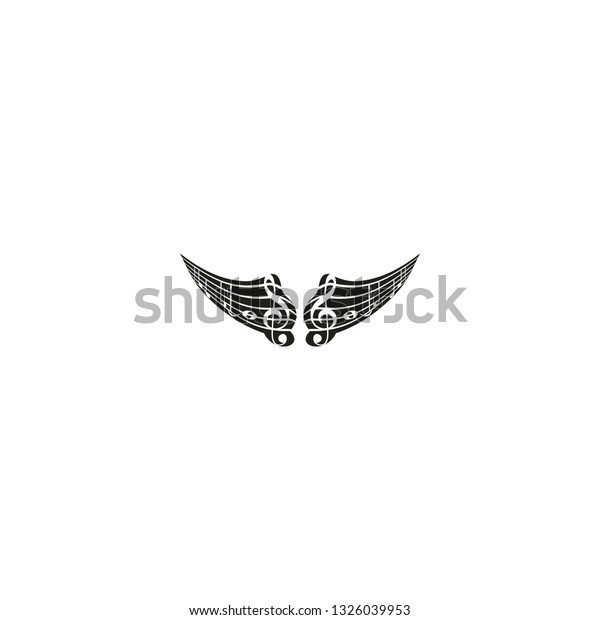 Flying Music Logo Stock Vector (Royalty Free) 1326039953 | Shutterstock