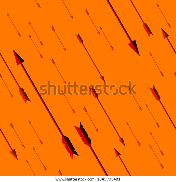 Flying Rising Falling Bloody Arrows Different Stock Vector (Royalty ...