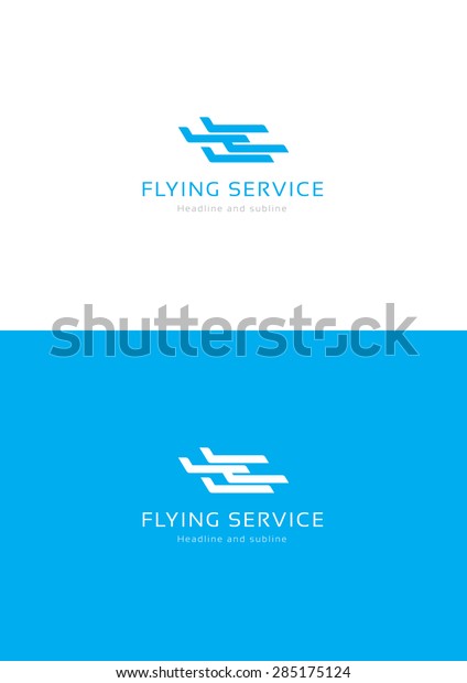 Flying Service Logo Tamplate: เวกเตอร์สต็อก (ปลอดค่าลิขสิทธิ์ ...