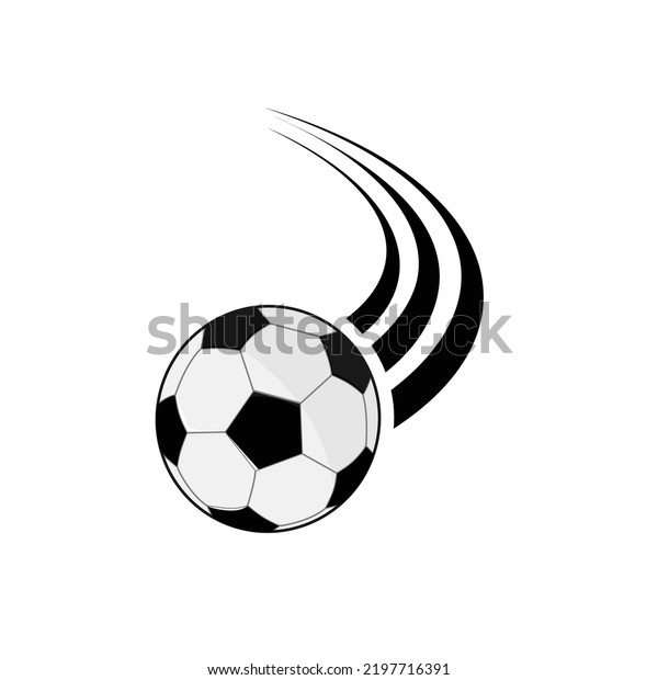Flying Soccer Ball Vector Illustration Eps Stock Vector (Royalty Free ...