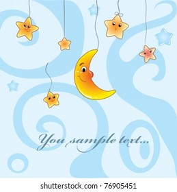 Flying Star Greeting Card Stock Vector (Royalty Free) 76905451 ...