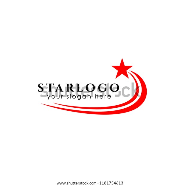Flying Star Logo Design Stock Template Stock Vector (Royalty Free ...