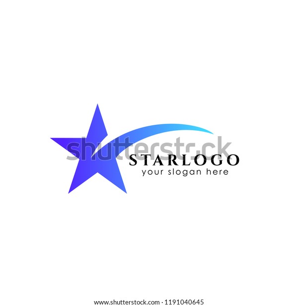 Flying Star Logo Design Stock Template 스톡 벡터(로열티 프리) 1191040645 ...
