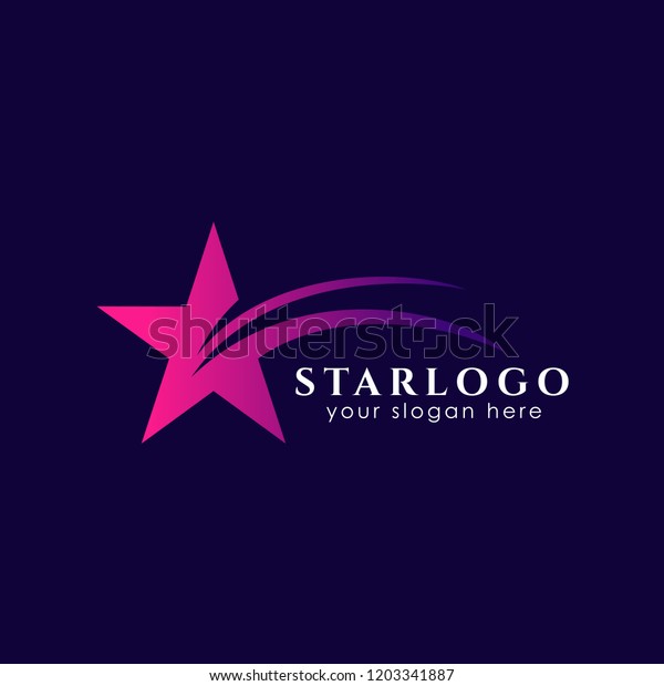 Flying Star Logo Design Stock Template Stock Vector (Royalty Free ...