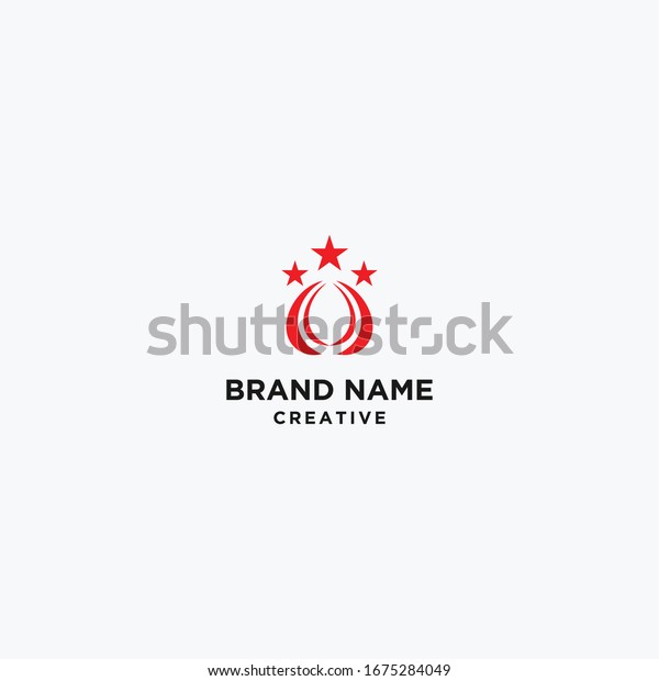 Flying Star Logo Design Stock Template Stock Vector (Royalty Free ...