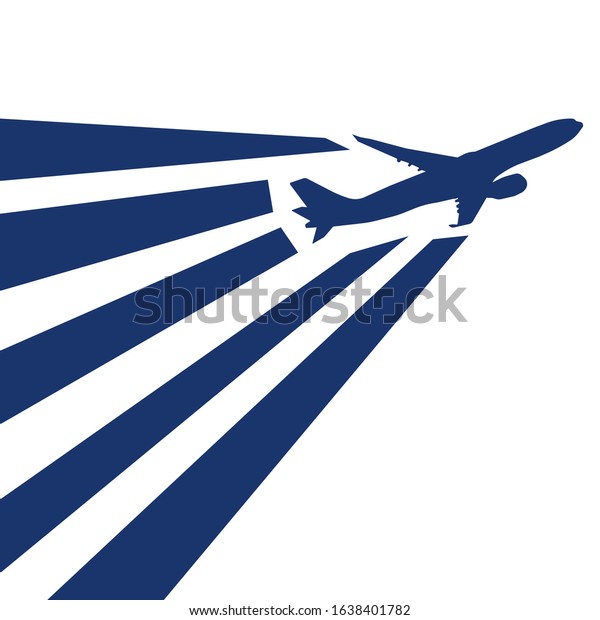 Flying Stripes Blue Stripes Stock Vector (Royalty Free) 1638401782 ...