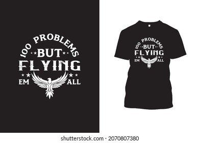 Flying T Shirt Design Template Stock Vector (Royalty Free) 2070807380 ...