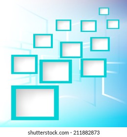 Flying Windows On Blue Sky Vector Stock Vector (Royalty Free) 211882873 ...