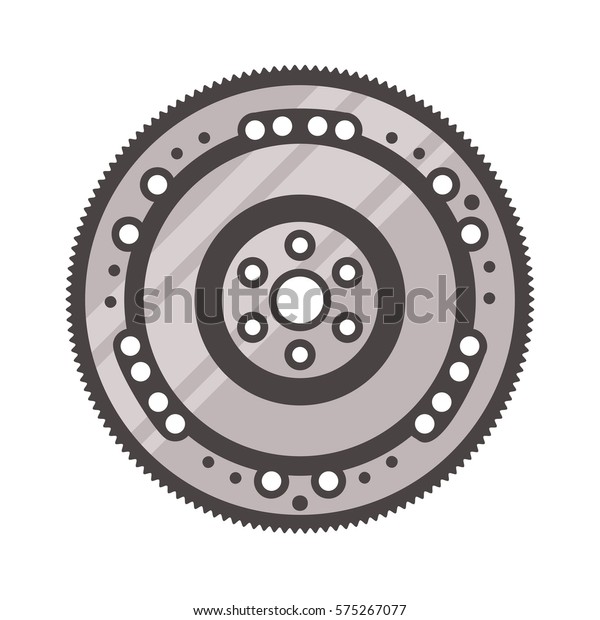 Flywheel Icon On White Background Car Stock Vector (Royalty Free) 575267077