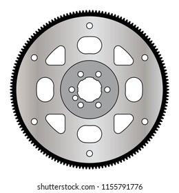 Flywheel On White Backgrounds Car Parts Stock Vector (Royalty Free ...