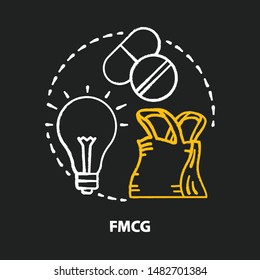Fmcg Chalk Concept Icon Fast Moving Stock Vector (Royalty Free) 1482701384